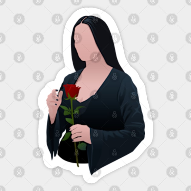 Morticia Addams Rose Morticia Addams Sticker Teepublic